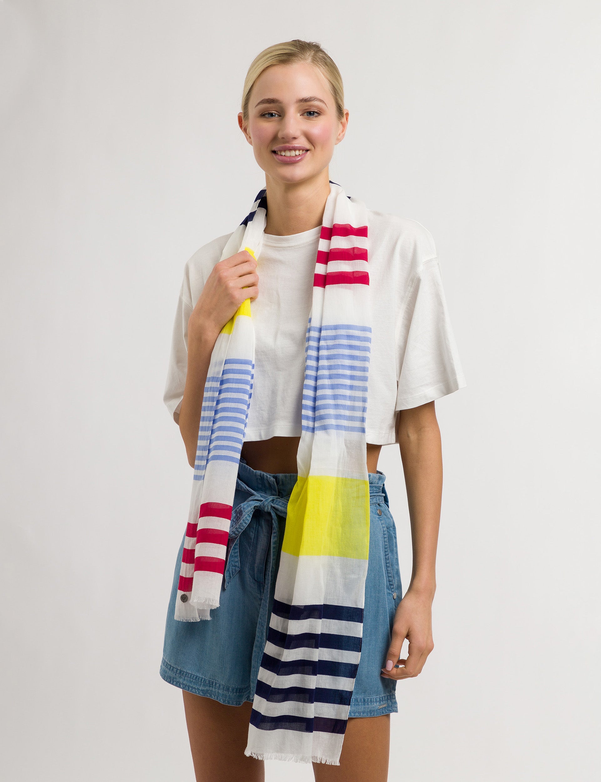 FRAAS Multi Banded Stripes Scarf – FRAAS Canada