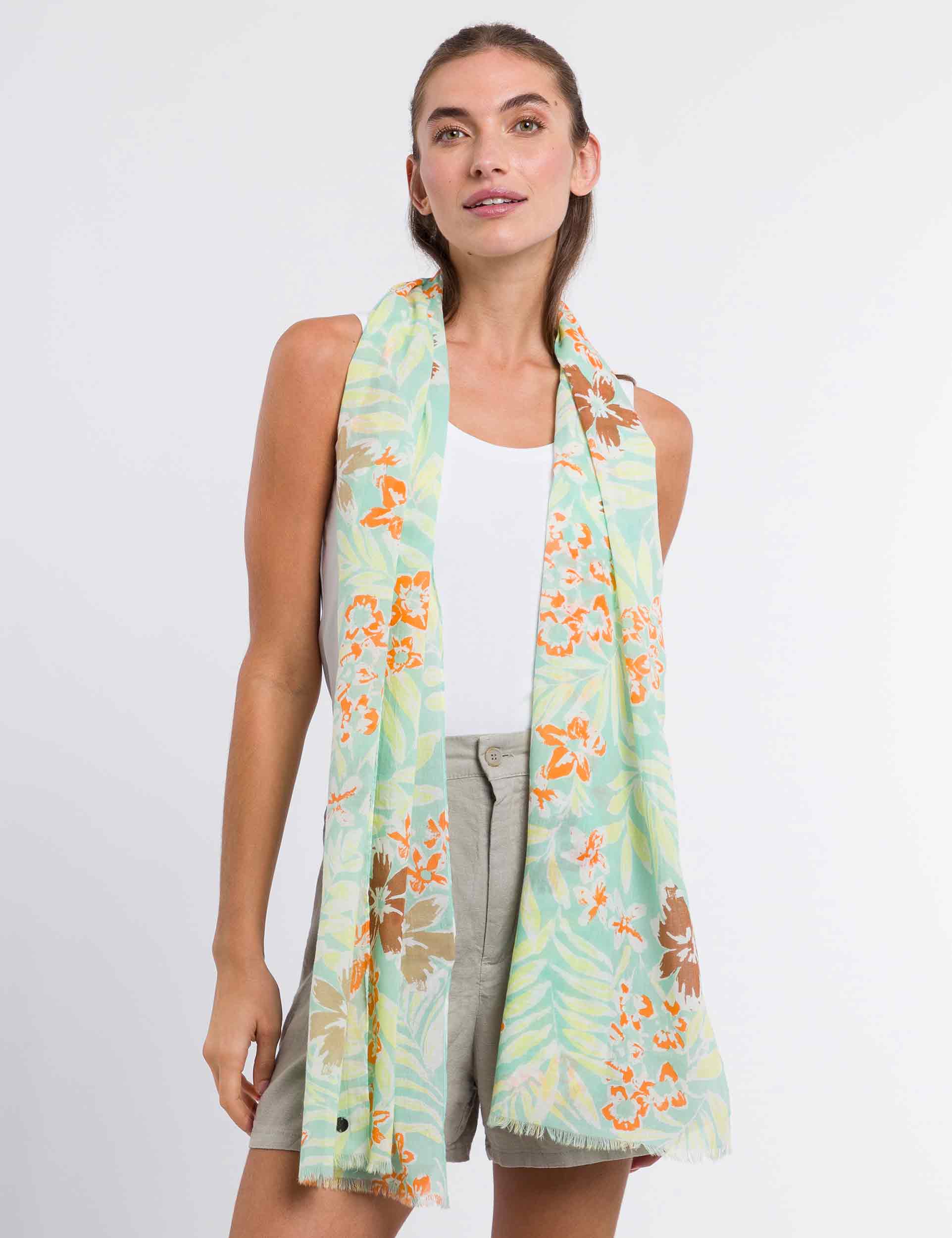 FRAAS Tropic Floral Cotton Scarf – FRAAS Canada