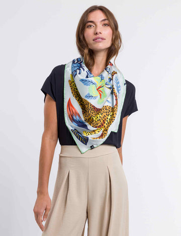 FRAAS Flamingo Jungle Silk Square – FRAAS Canada